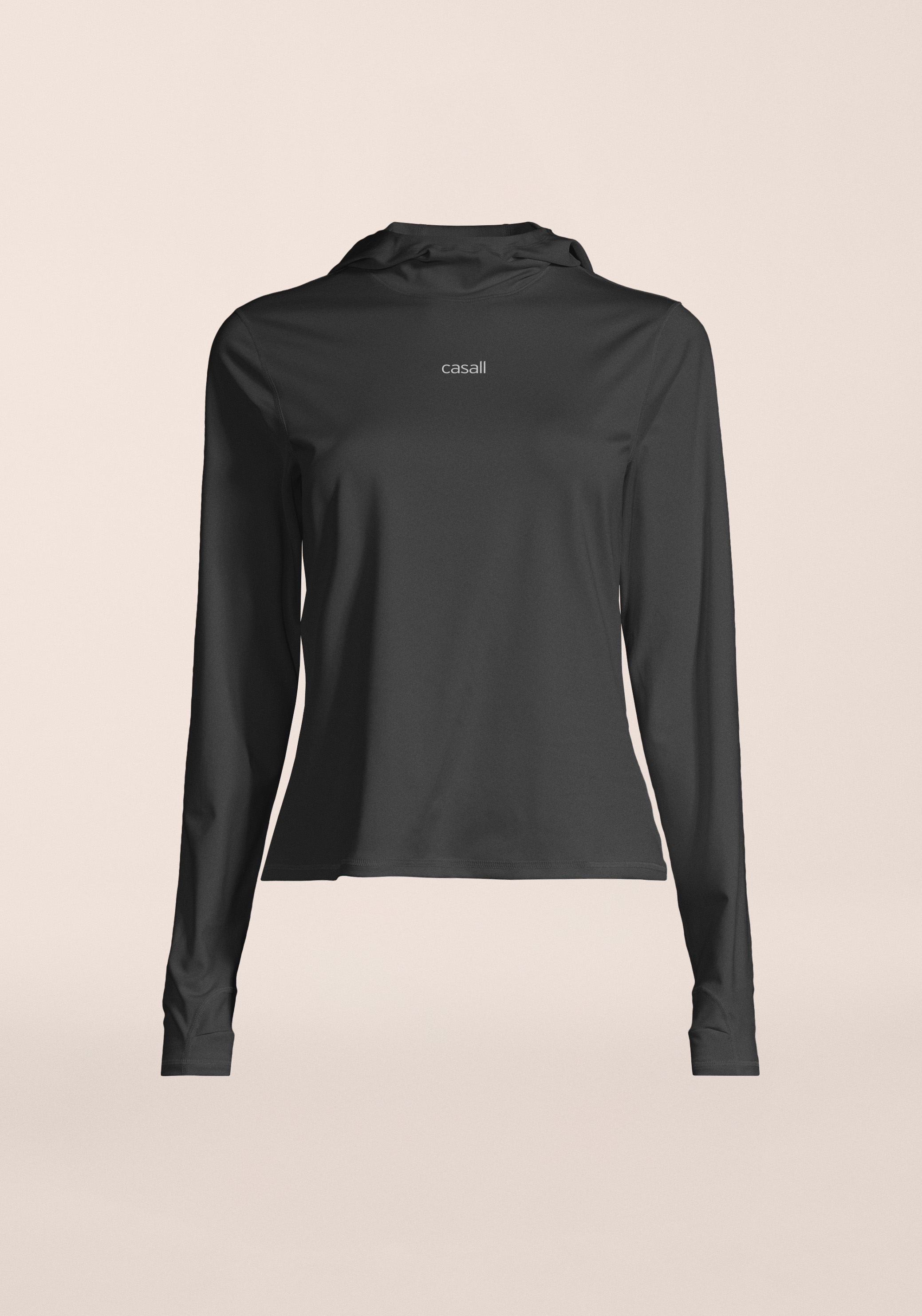 Neat Long Sleeve Hood - Black | CASALL