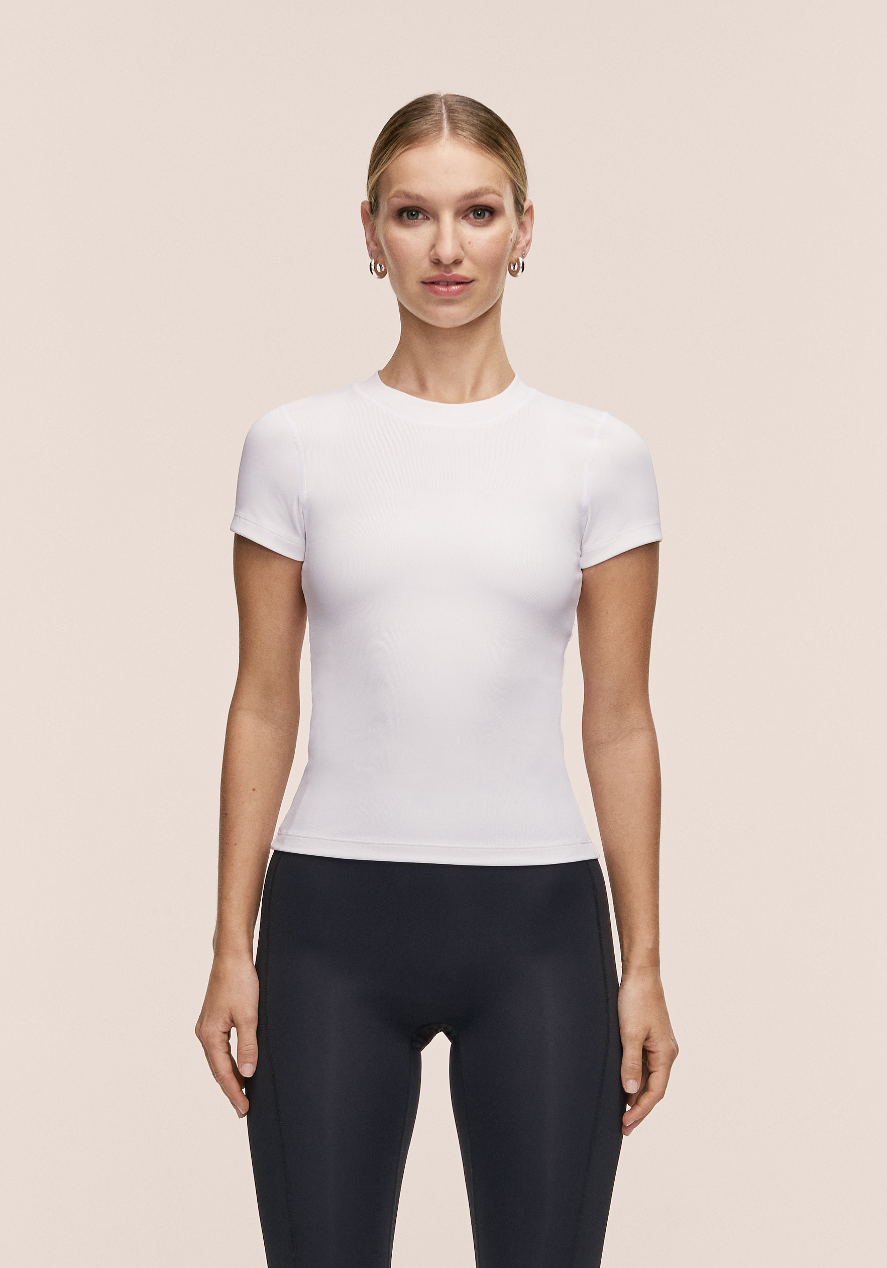 Defined Rib Tee - White | CASALL