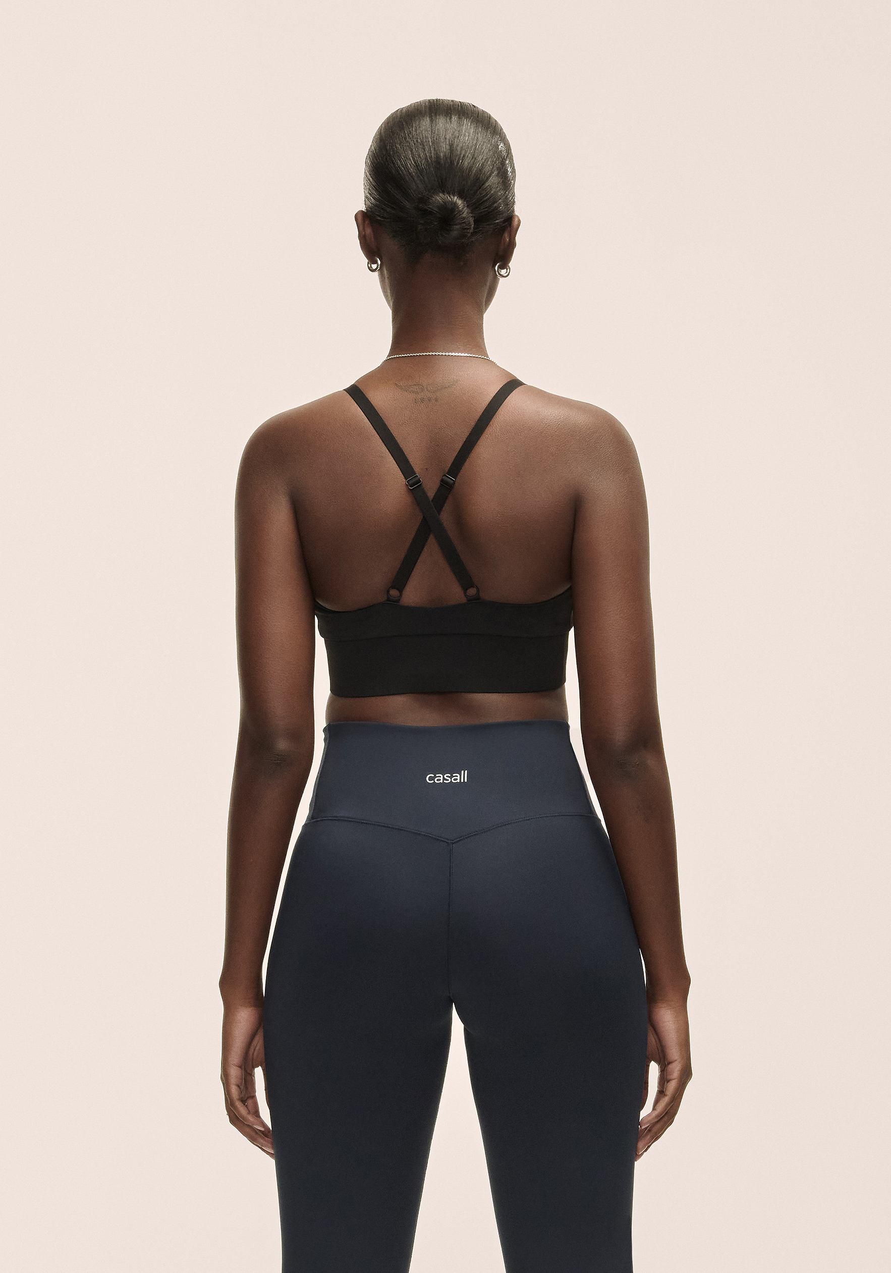 Wrap Sports Bra - Black | CASALL