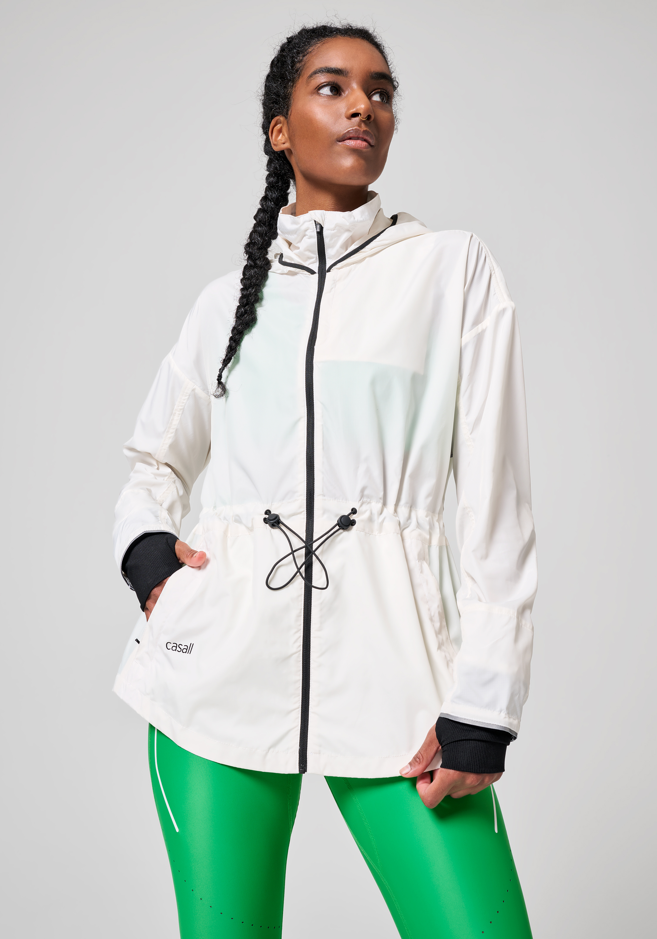 Windbreaker Jacket - Off White | CASALL