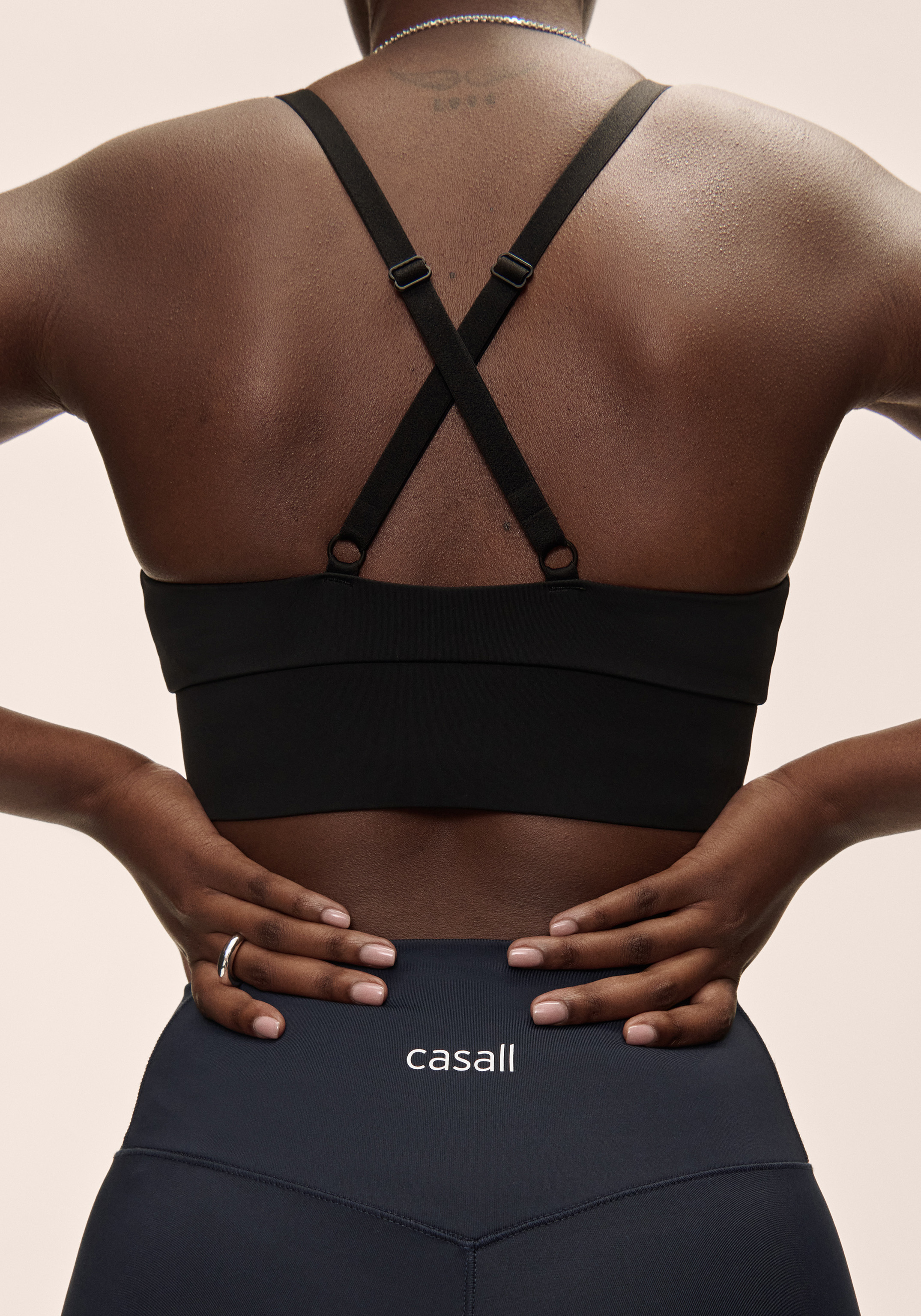 Wrap Sports Bra - Black | CASALL