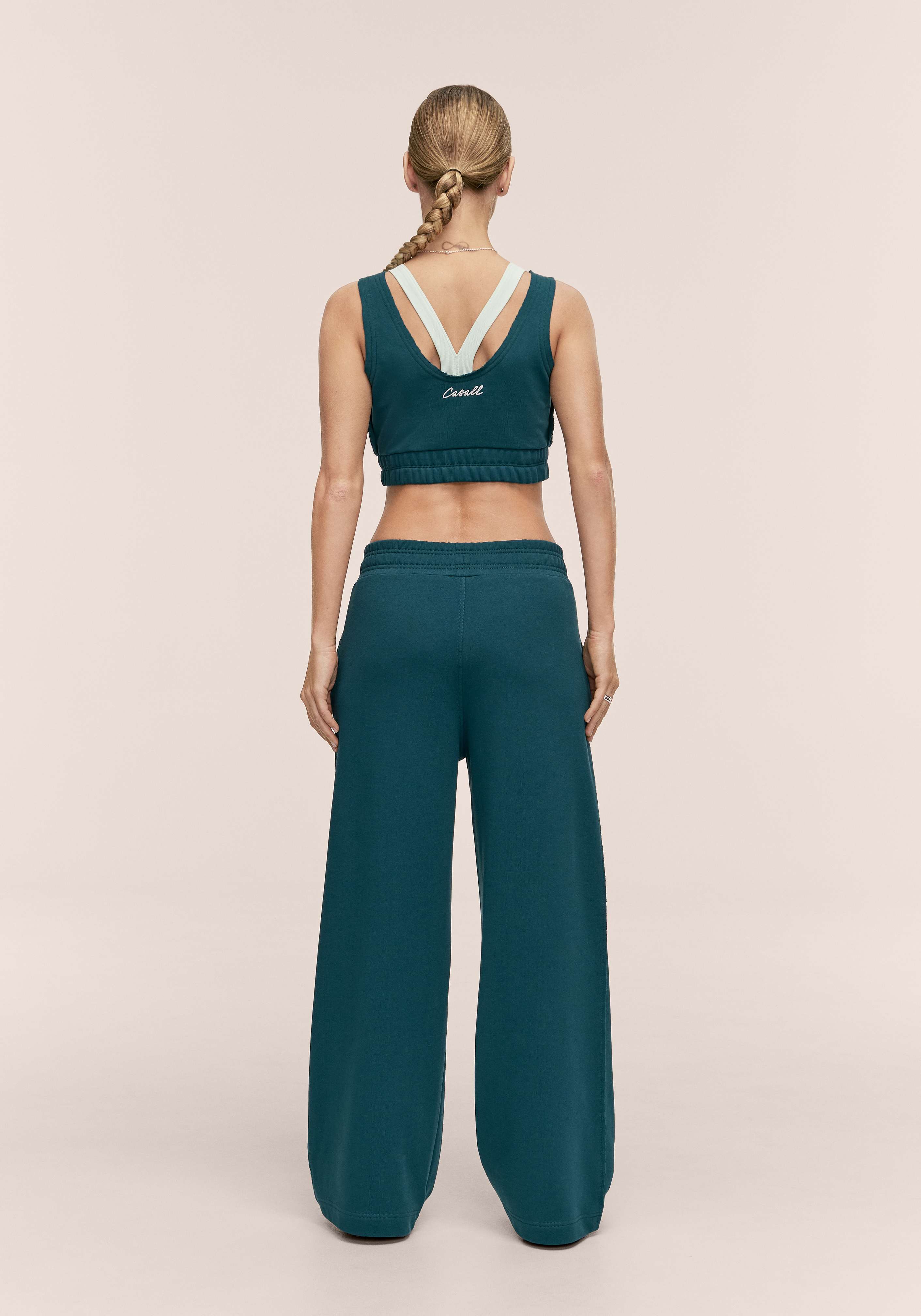 Reversed Seam Terry Loose Pants - Ocean Teel | CASALL