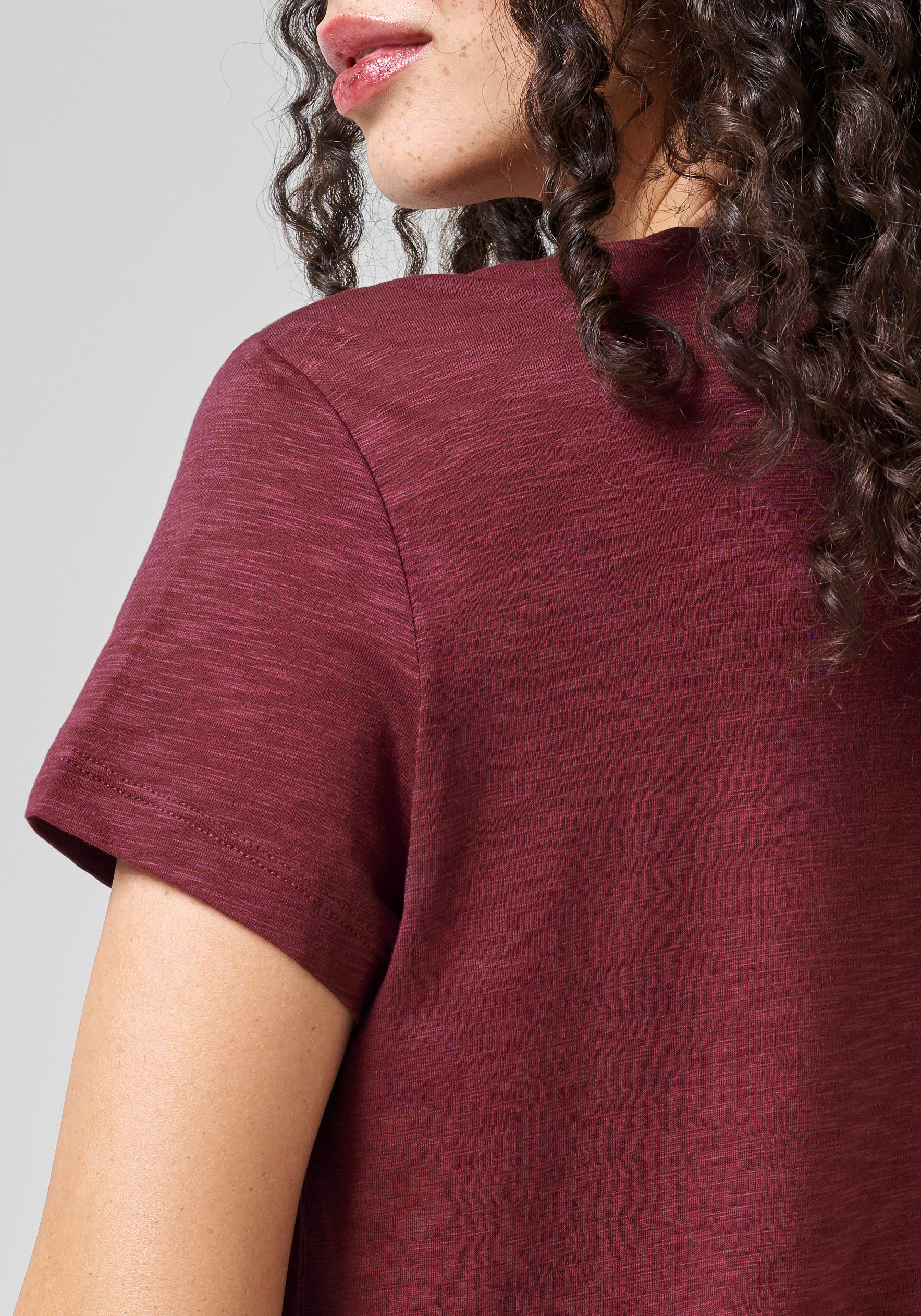 Soft Texture Tee - Evening Red | CASALL