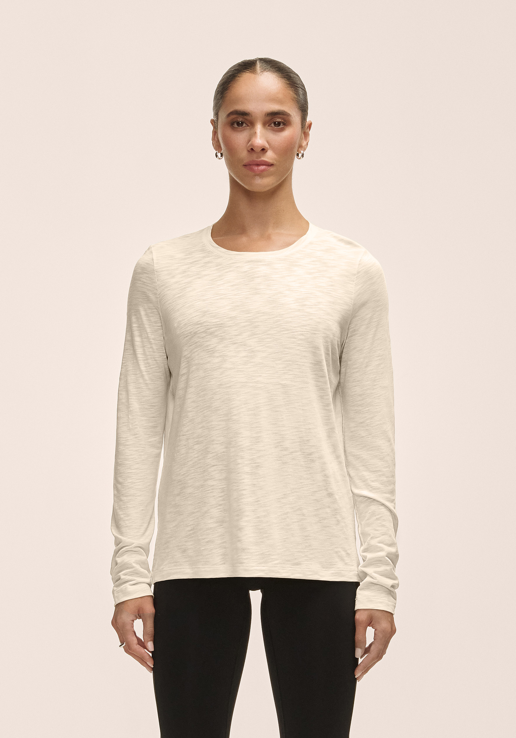 Soft Texture Long Sleeve - Ecru | CASALL